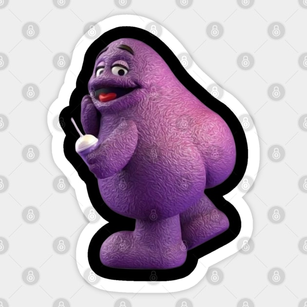Gyat Grimace Sticker Teepublic